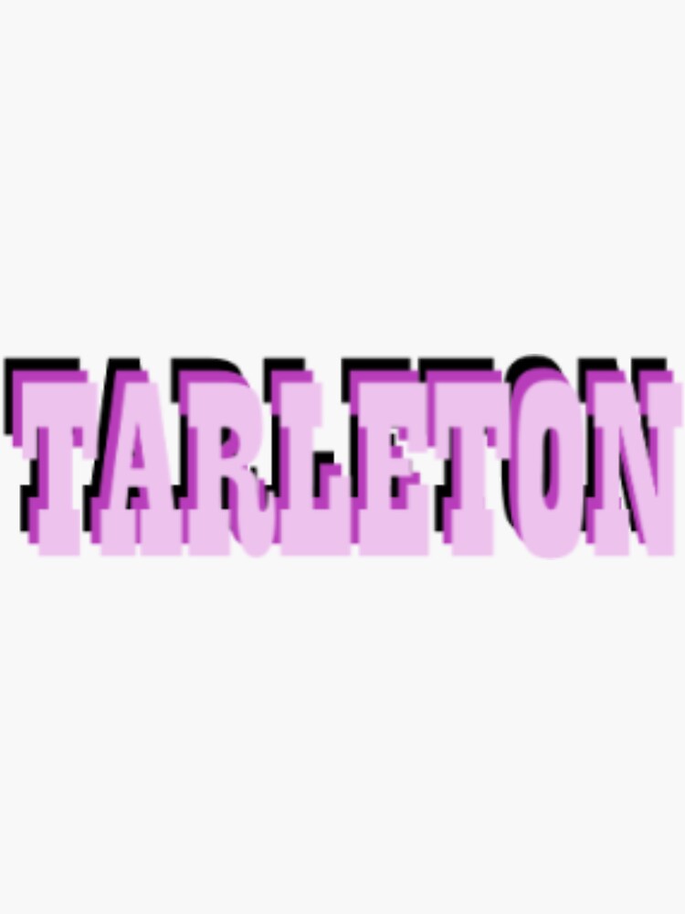"Tarleton Blocks" Sticker for Sale by kiki12874rstyn | Redbubble