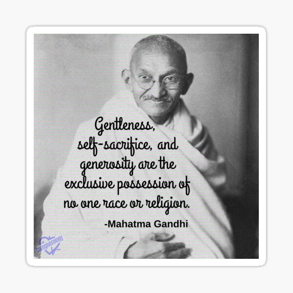 "Gentleness, self-sacrifice, and generosity" Sticker for Sale by ...