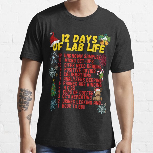 "12 DAYS OF LAB LIFE CHRISTMAS MEDICAL LABORATORY SCIENTIST" Essential ...