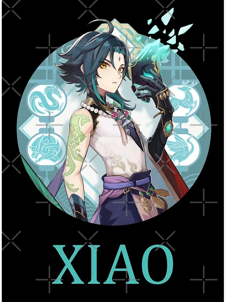 "Genshin Impact - Xiao Anemo Spear Character" Poster for Sale by Krimsy ...