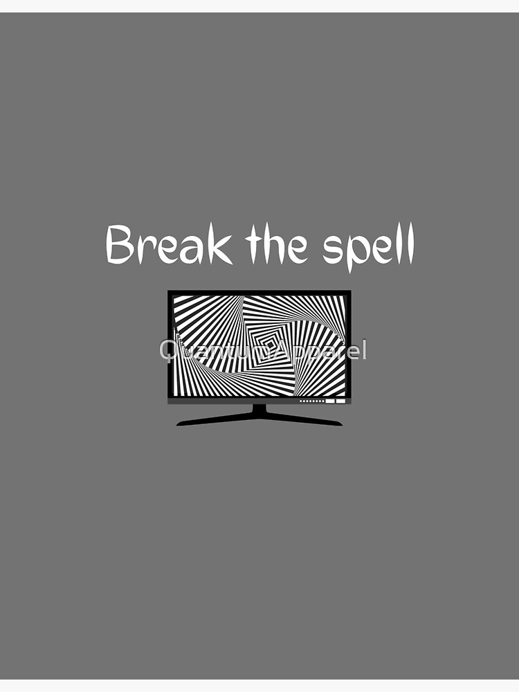 "Break the spell design" Sticker by QuantumApparel | Redbubble