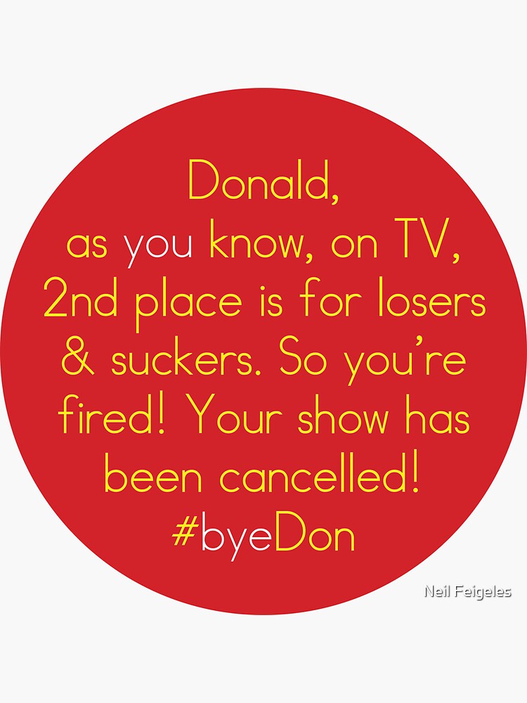 "Second Place Loser in Red" Sticker for Sale by NeilFeigeles | Redbubble