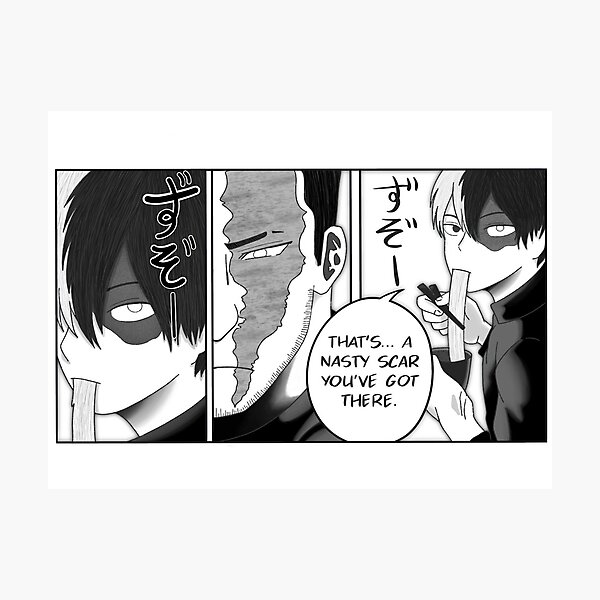 "Todoroki Manga Panel " Photographic Print for Sale by nene-ellie ...