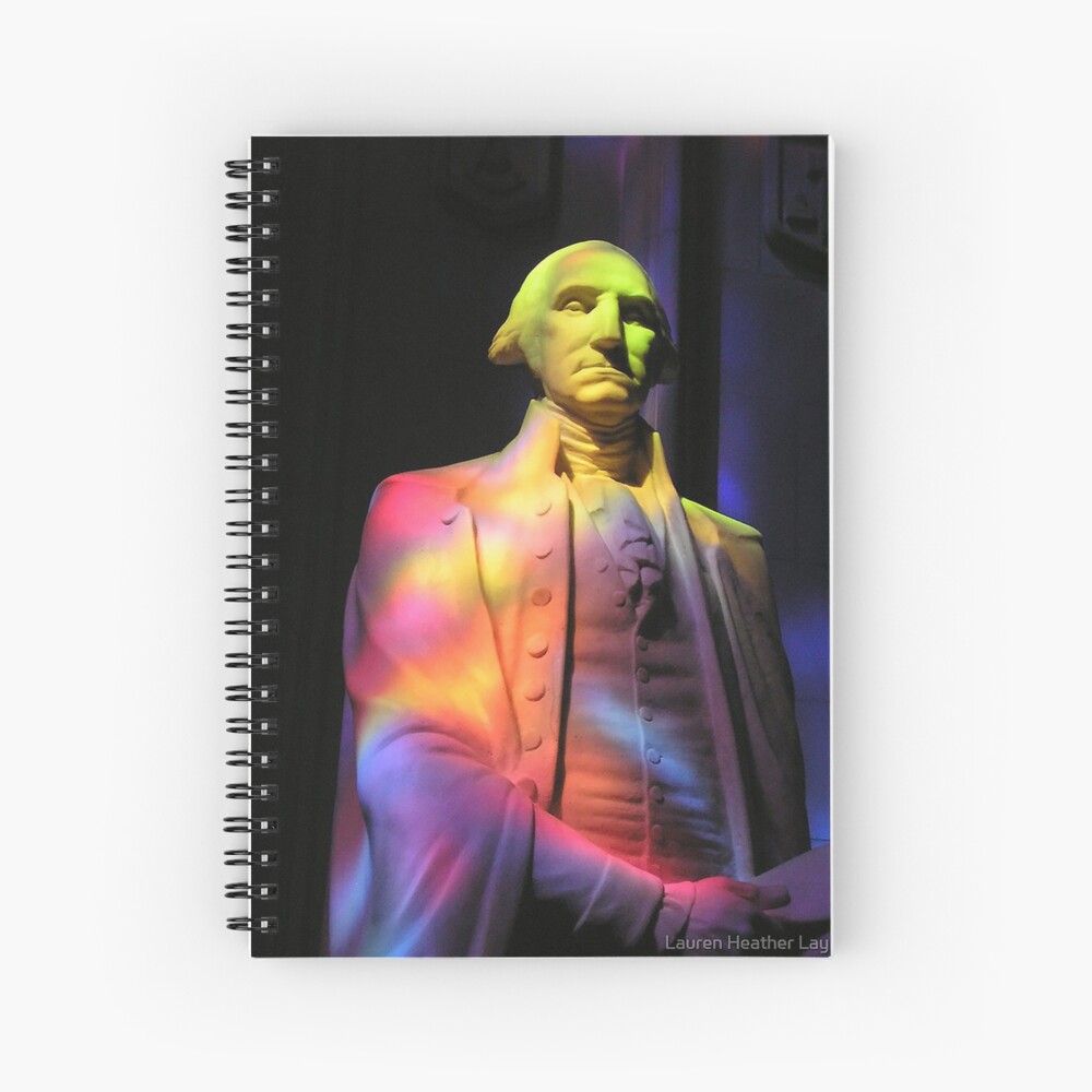 "George Washington Bathed in Light" Spiral Notebook by LaLaTextiles ...