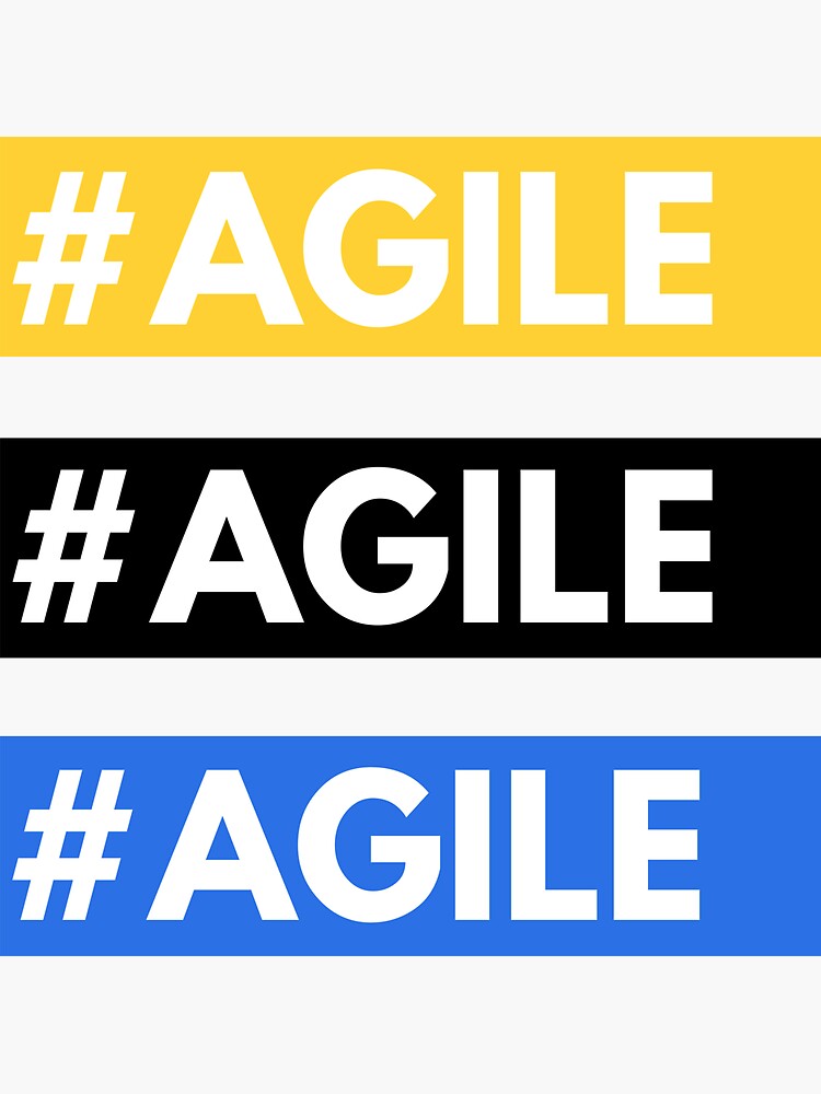 "Agile Set" Sticker for Sale by Oasie | Redbubble