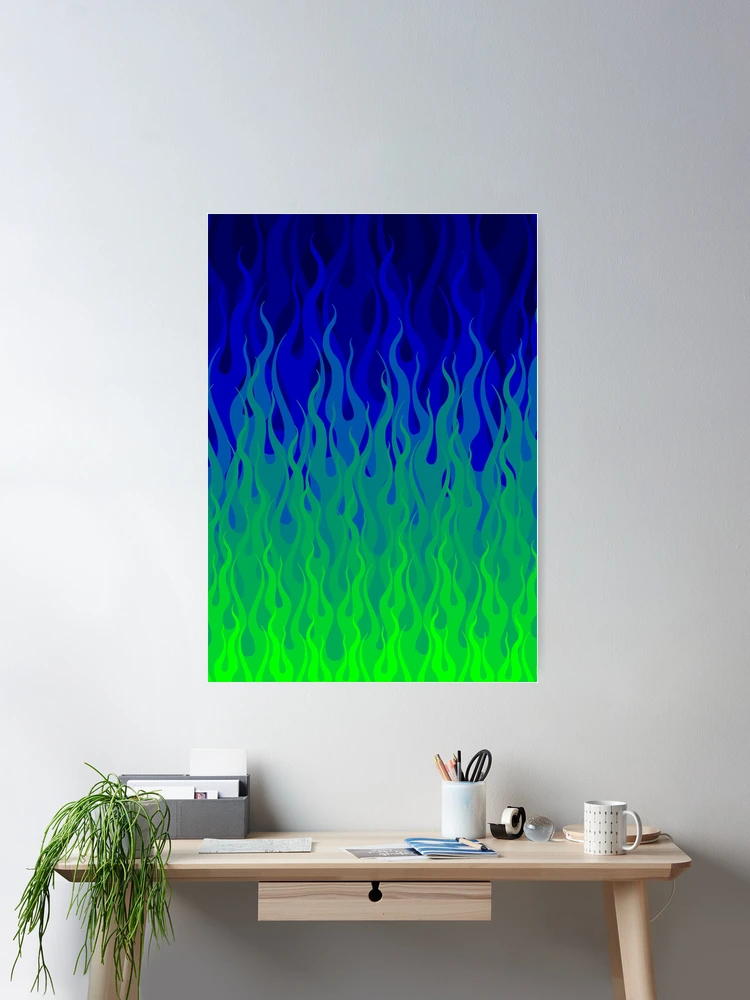 Blue And Green Fire