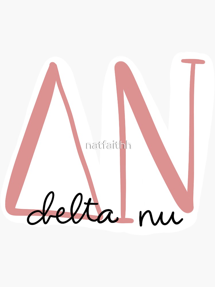 "Delta Nu legally blonde" Sticker by natfaithh | Redbubble