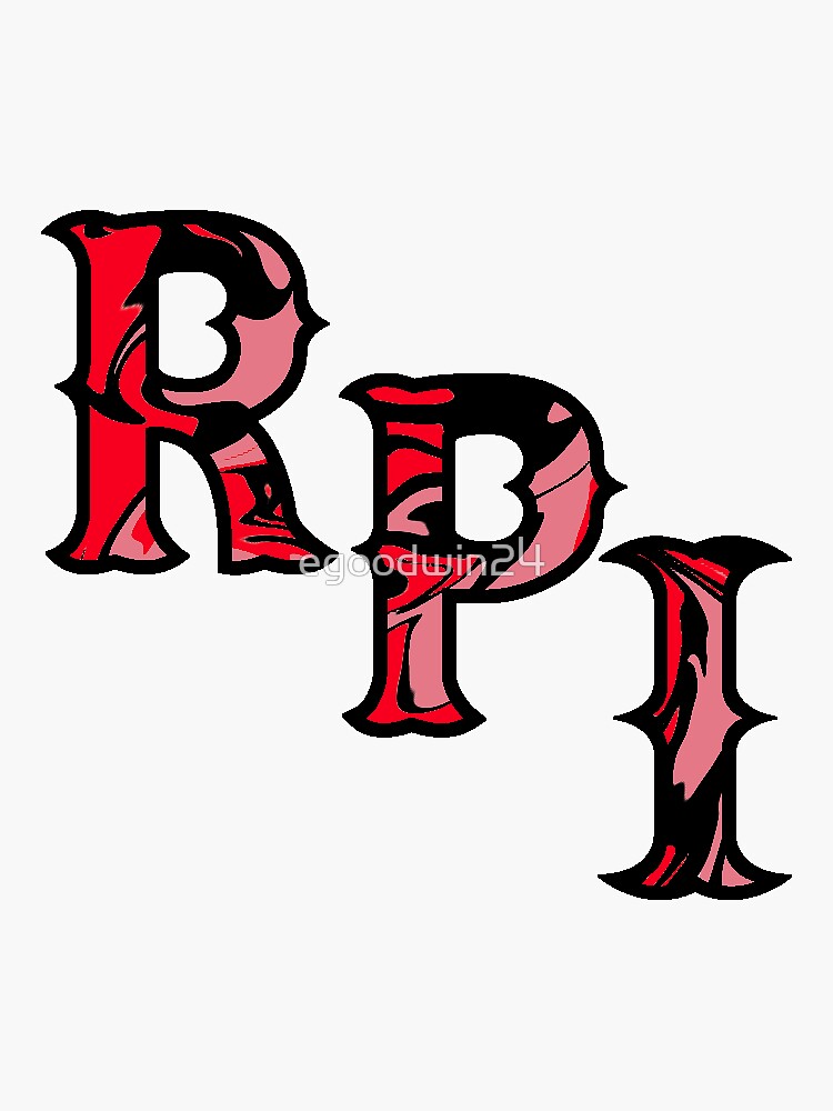 "RPI logo" Sticker for Sale by egoodwin24 | Redbubble