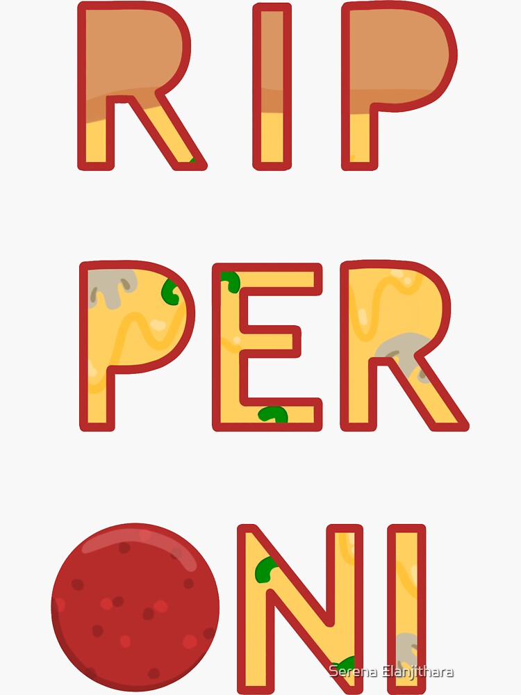 "Ripperoni" Sticker by selanjit | Redbubble