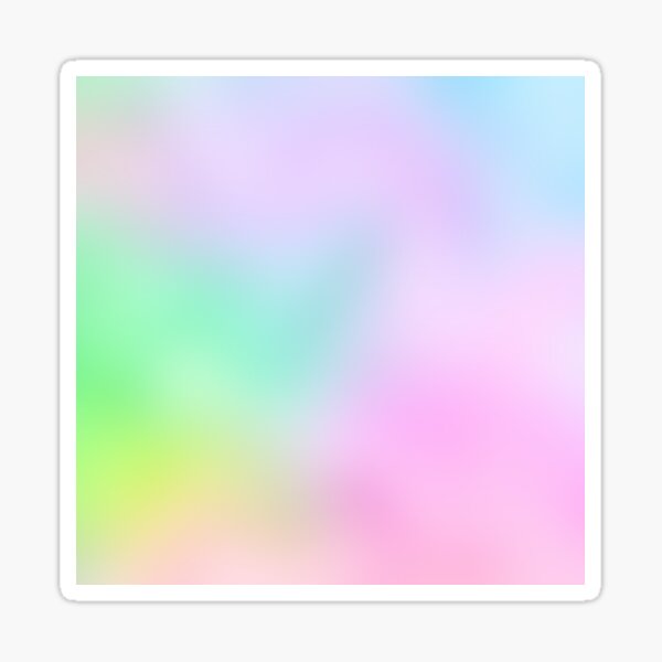 "Soft pastel rainbow gradient aesthetic" Sticker by FreshPrintini ...