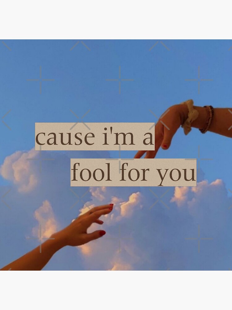 "FOOLISH " Sticker by angelenvy | Redbubble