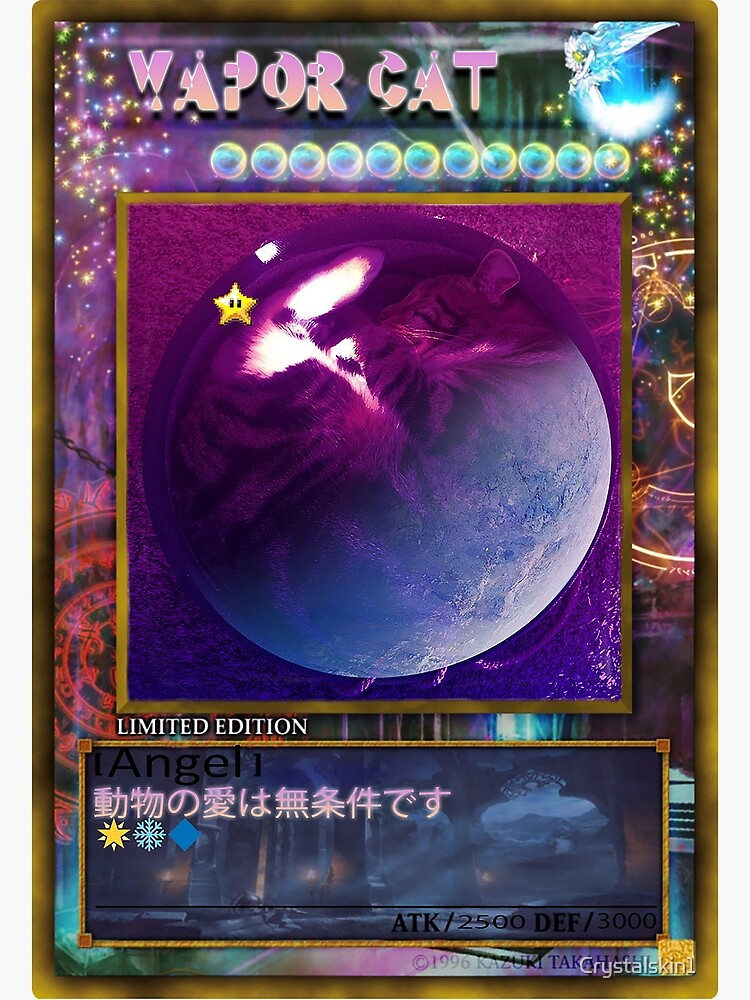 "Vapor Cat" Poster by Crystalskin1 | Redbubble