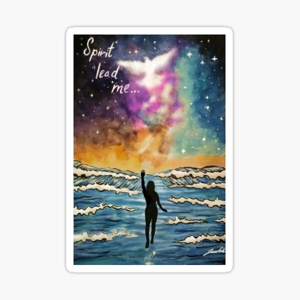 "Spirit lead painting (female version)" Sticker for Sale by ...