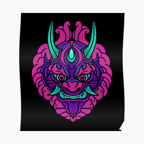 "barong, indonesian devil mask" Poster for Sale by dagokil | Redbubble