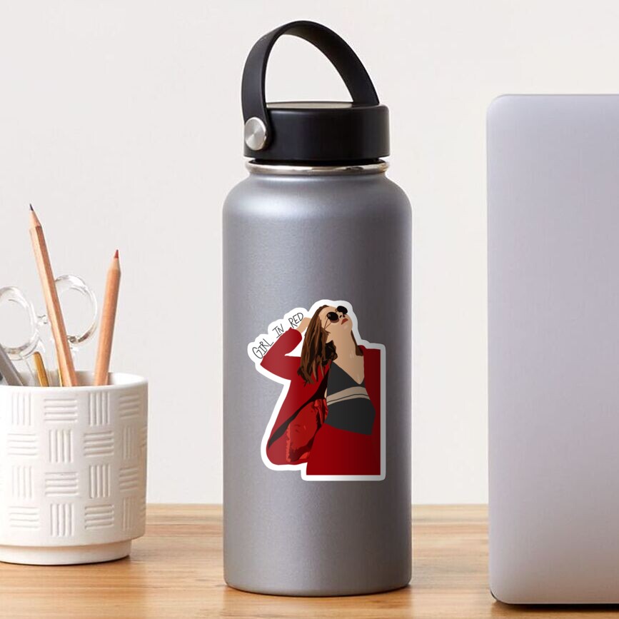 "Girl in red " Sticker by Justgoogleit | Redbubble