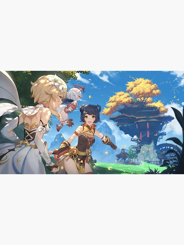 Lámina fotográfica «IMPACTO GENSHIN» de Mimesart | Redbubble