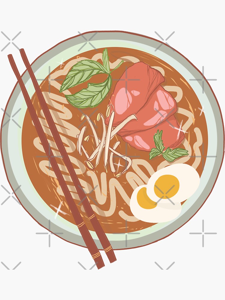 "Bowl of Pho" Sticker by RedPocketMag | Redbubble