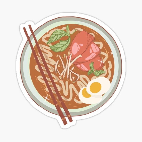 "Bowl of Pho" Sticker by RedPocketMag | Redbubble