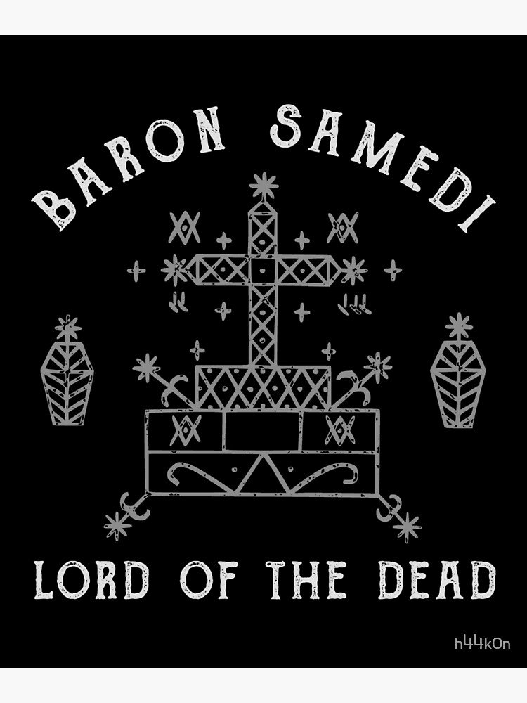 "Baron Samedi Veve Lord of the Dead Loa Haitian Vodou " Poster for Sale ...