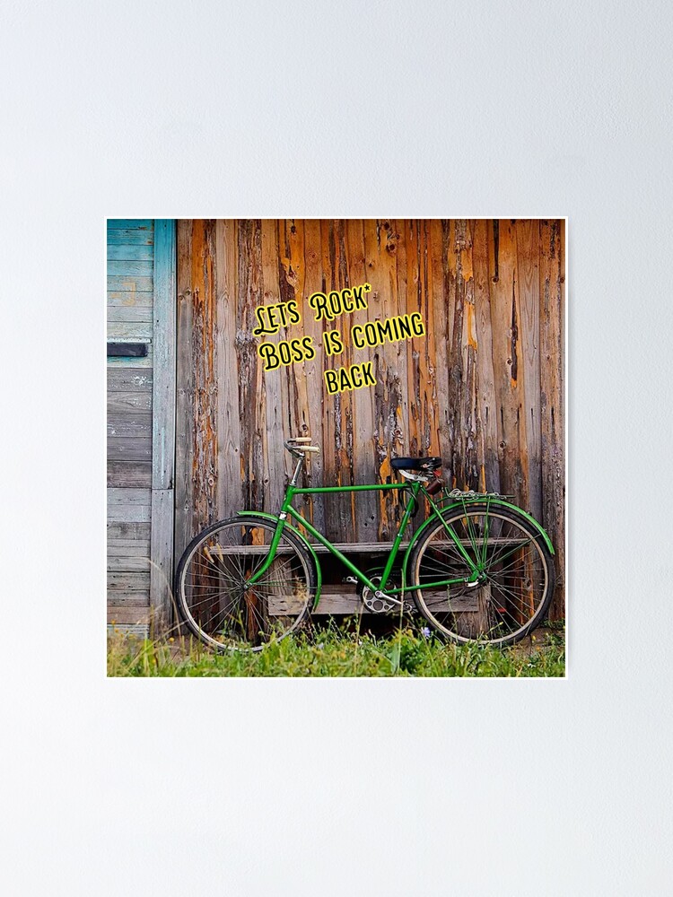 "Boss is back" Poster for Sale by veena-damu | Redbubble