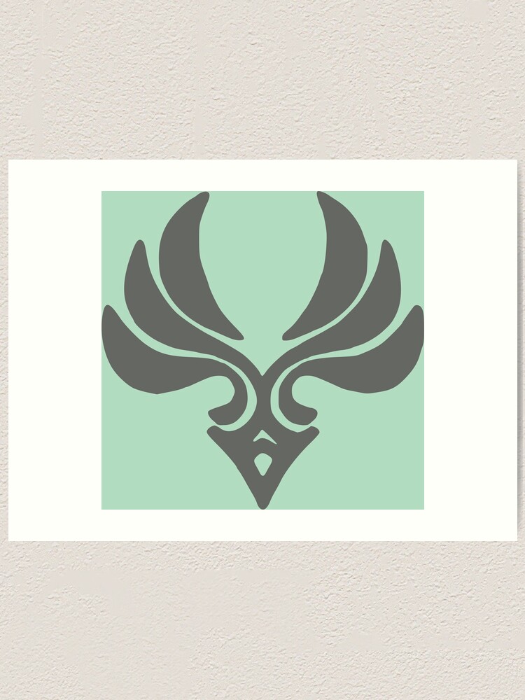 "Genshin Impact Anemo Logo" Art Print by Kuu-haku | Redbubble