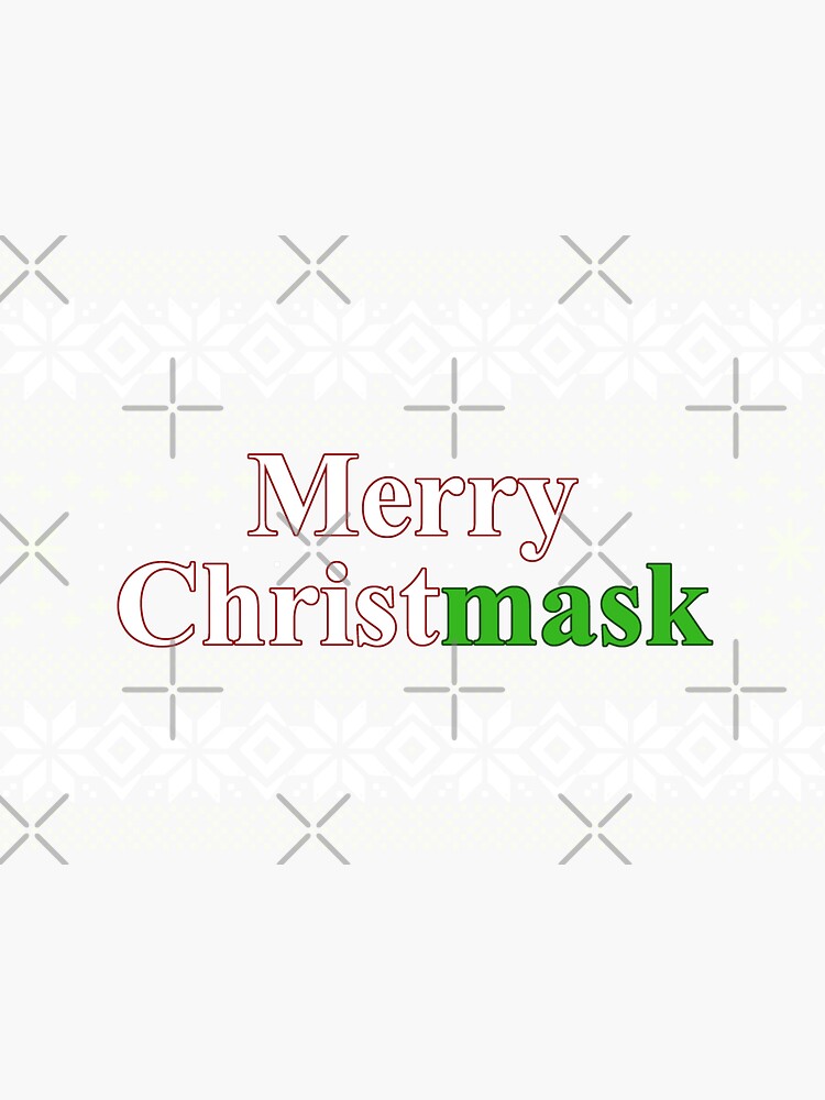 "Merry Christ-mask" Sticker for Sale by DannyAndCo | Redbubble