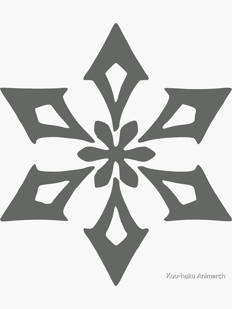 "Genshin Impact Cryo Logo" Sticker for Sale by Kuu-haku | Redbubble