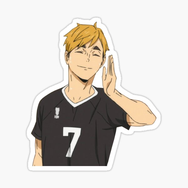 "Miya Atsumu - happy" Sticker for Sale by migdrum | Redbubble
