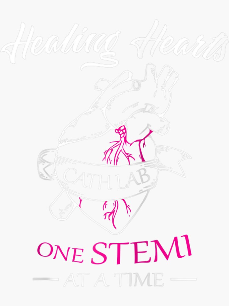 "Cath Lab Nurse Gift Nurse Stemi Cardiac Care Healing Heart Raglan ...