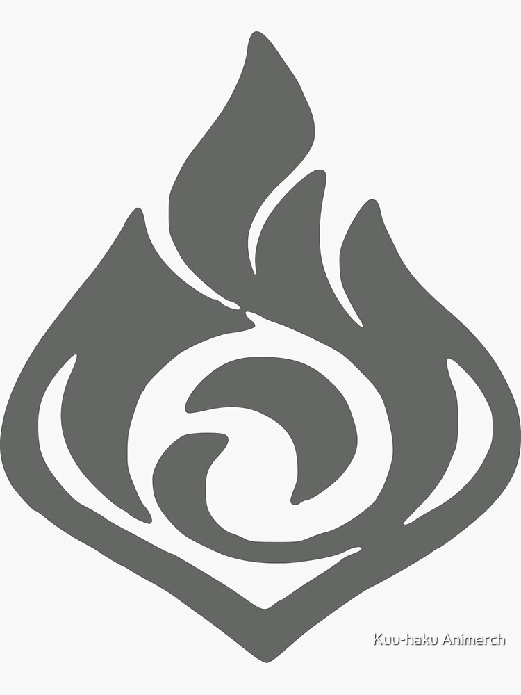 "Genshin Impact Pyro Logo" Sticker von Kuu-haku | Redbubble