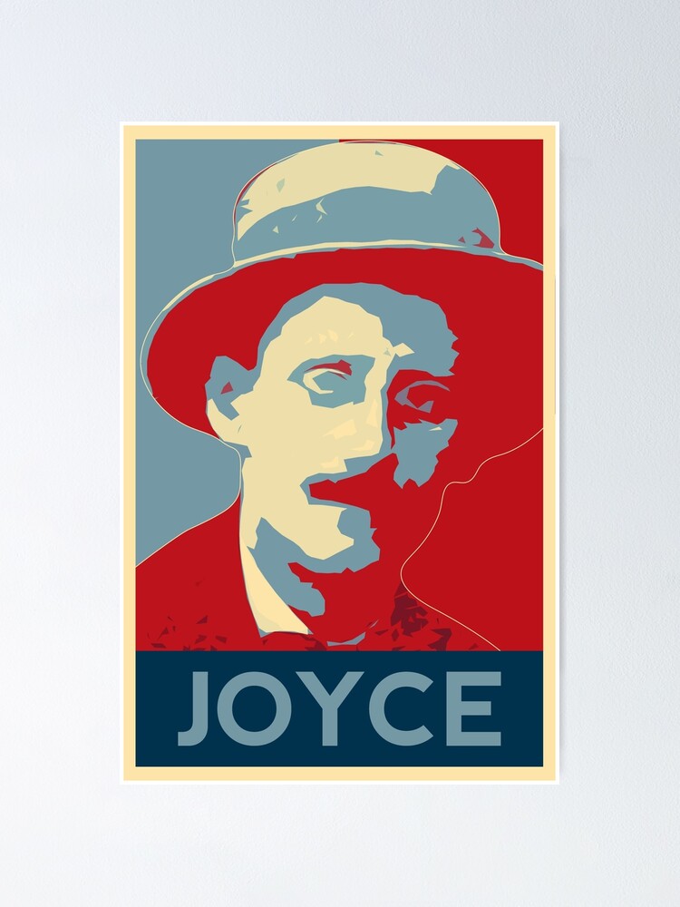"James Joyce poster" Poster for Sale by SozioNiko | Redbubble