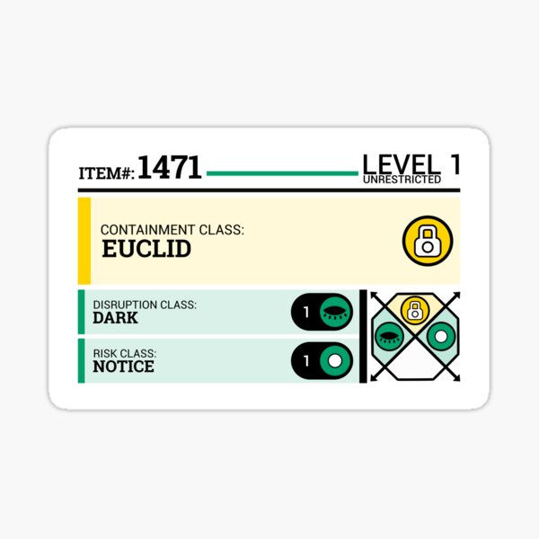 "SCP-1471 - MalO 1.0.0" Sticker for Sale by musthaveitsfun | Redbubble