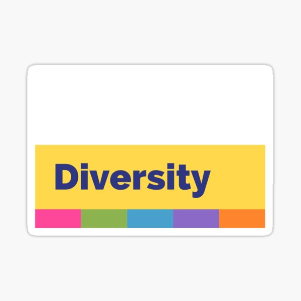 "Embrace Diversity" Sticker for Sale by ultshult | Redbubble