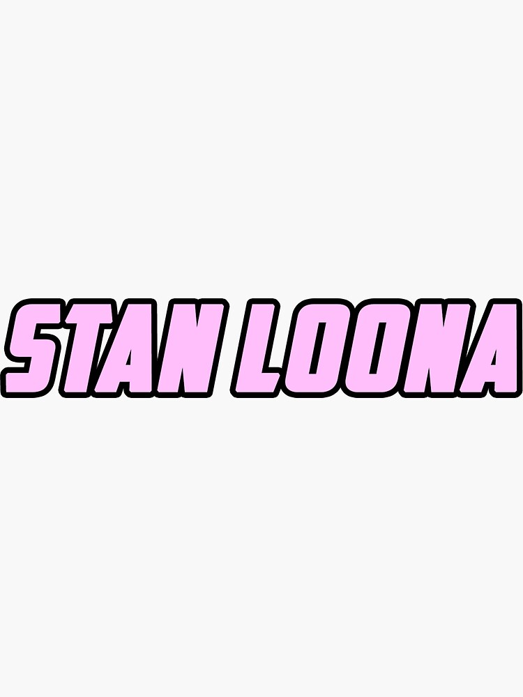 "STAN LOONA" Sticker for Sale by kawaiicrossing | Redbubble