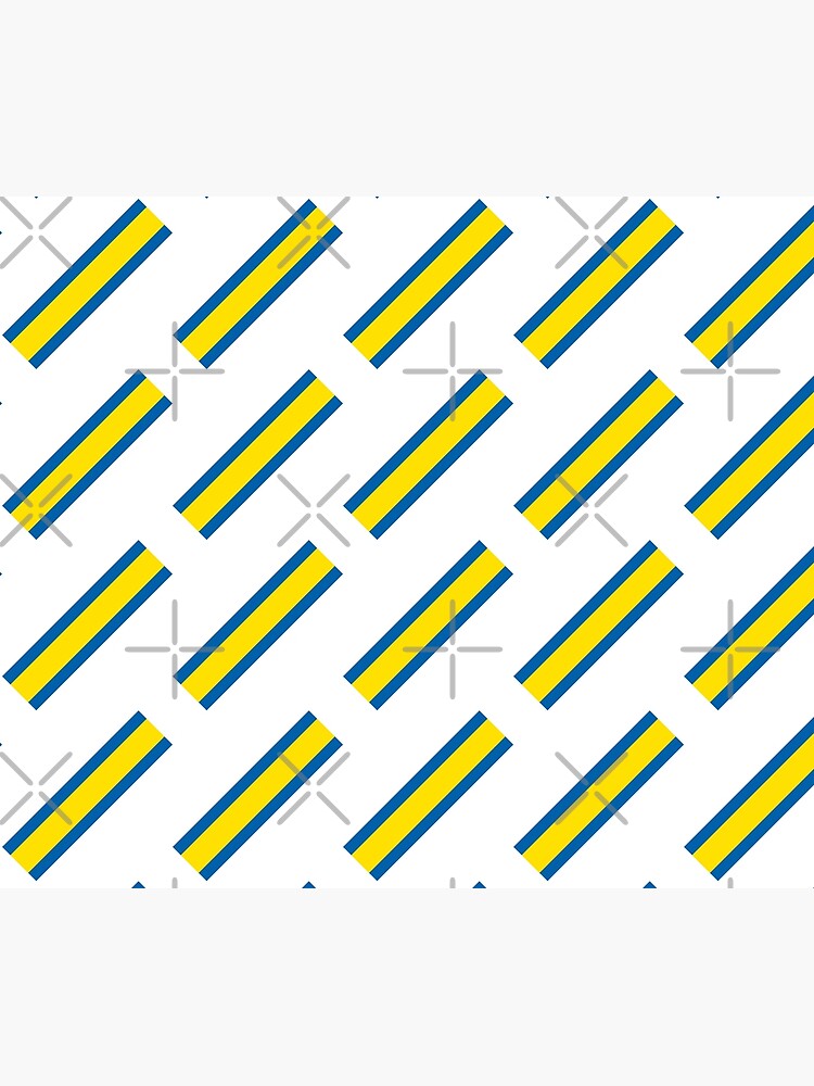 "Minimal Leeds United Colors Pattern" Throw Blanket by vishalnair ...