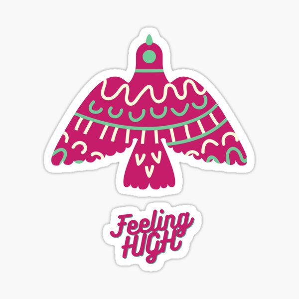 "High Flying, Feeling High!" Sticker for Sale by KbGiria | Redbubble