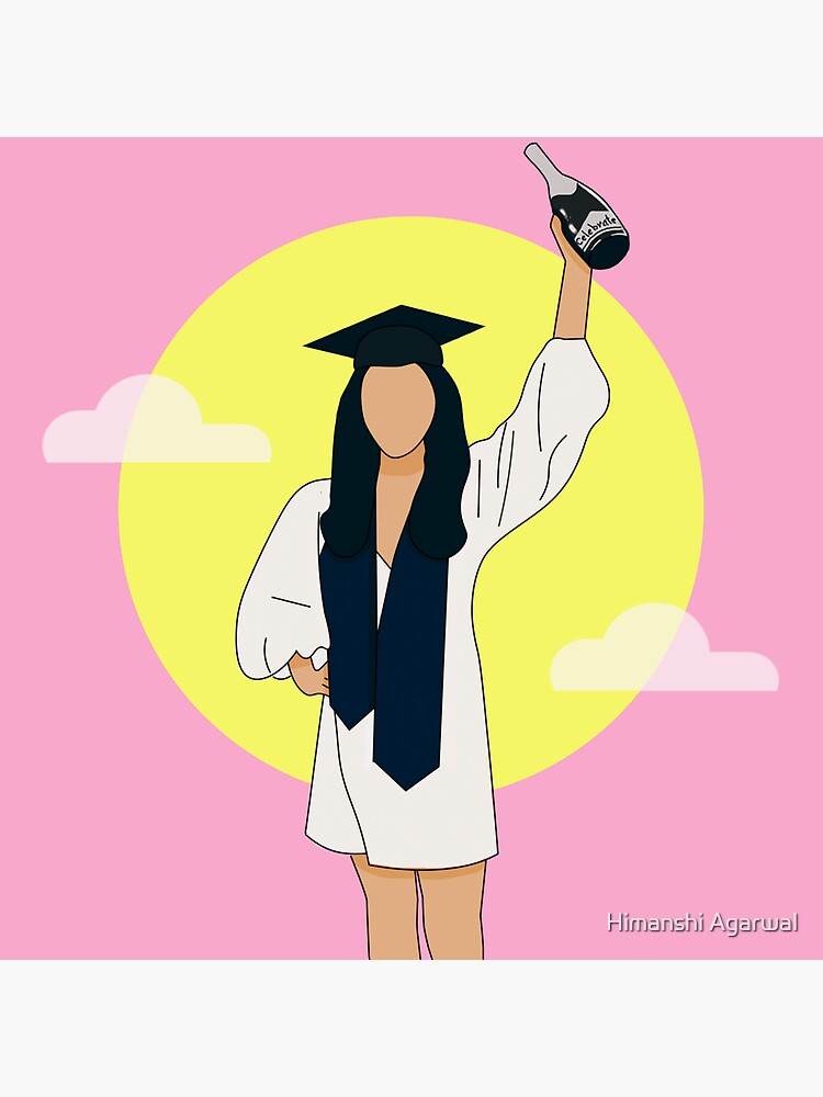 "Graduate" Sticker for Sale by himanshi-96 | Redbubble