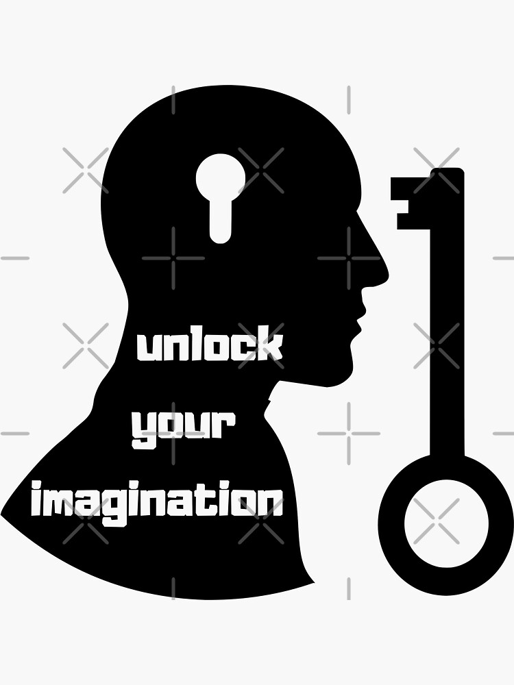 "Unlock your Imagination" Sticker by RicardoJASantos | Redbubble