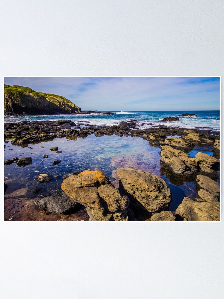 "Rockpool at the Flinders Blowhole, Mornington Peninsula, Victoria ...
