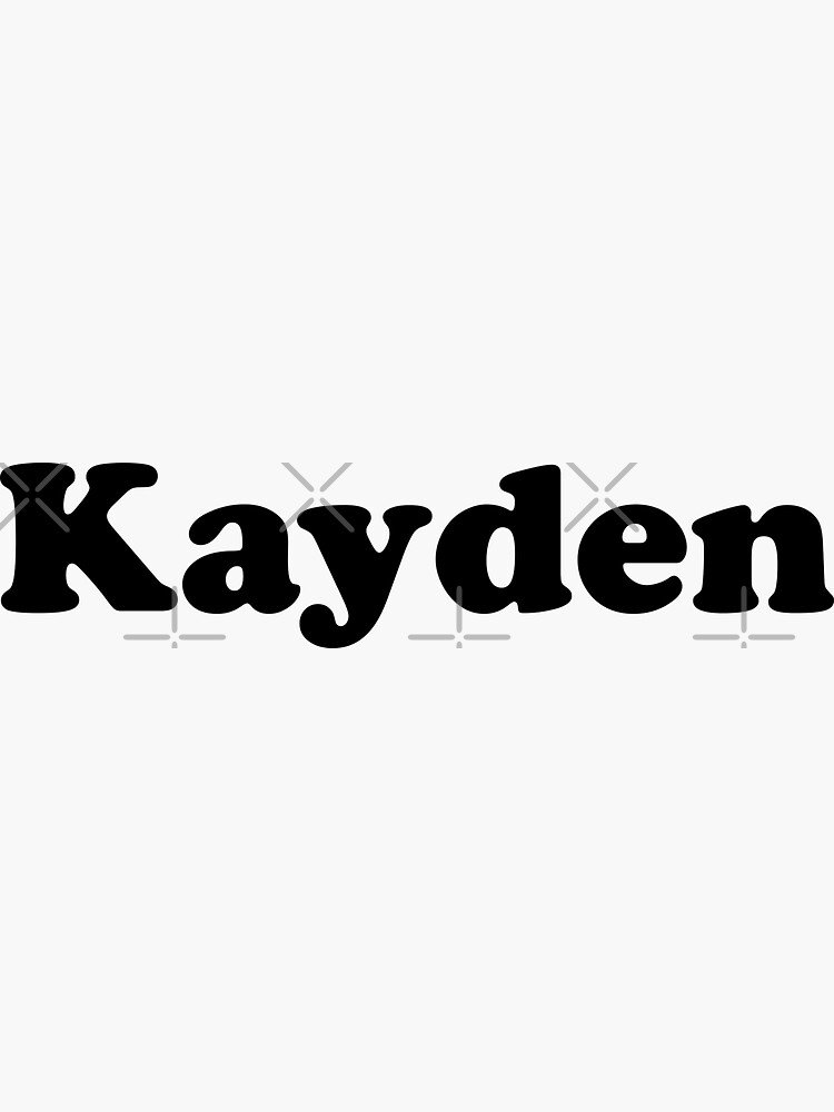 "Kayden My Name Is Kayden!" Sticker for Sale by ProjectX23 | Redbubble