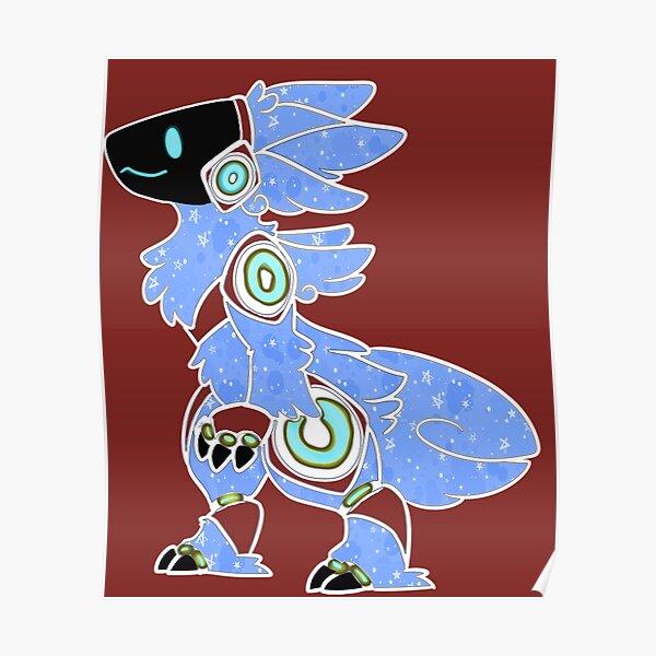 Póster «Furry Protogen Blue Stars Fursuit Fursona» de Surfdavedesigns ...