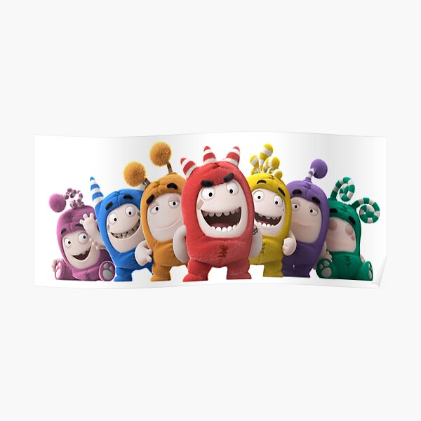 Oddbods Cartoon Posters | Redbubble