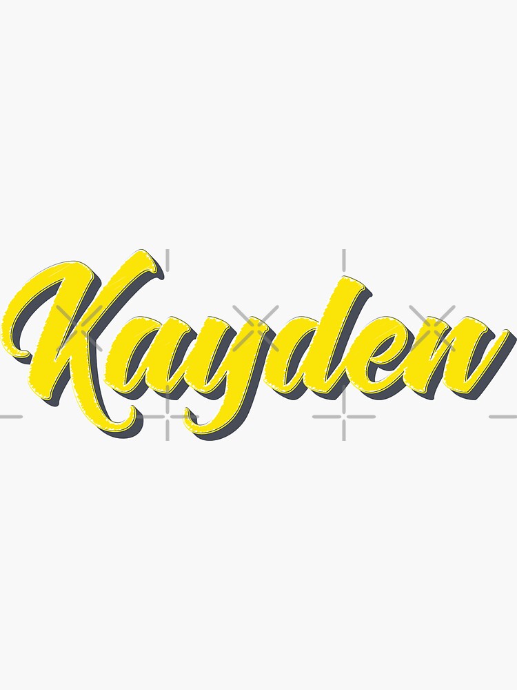 "Kayden My Name Is Kayden!" Sticker for Sale by ProjectX23 | Redbubble