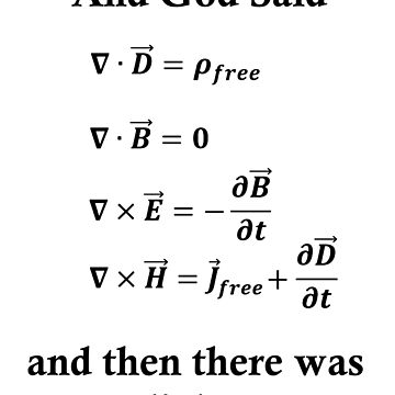 "Maxwell Equations God Light Physics Nerd Science" Poster by LeMuesch ...