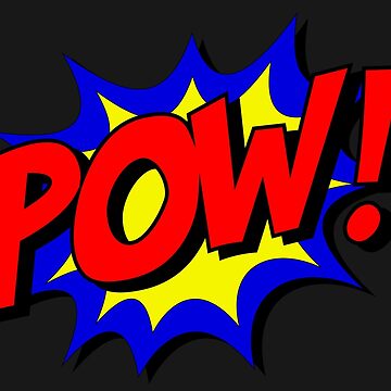 "Pow!" Sticker for Sale by Sara-Miyano | Redbubble