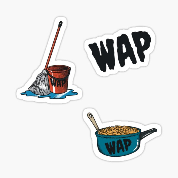 "WAP Sticker Pack" Sticker for Sale by paintedlife | Redbubble