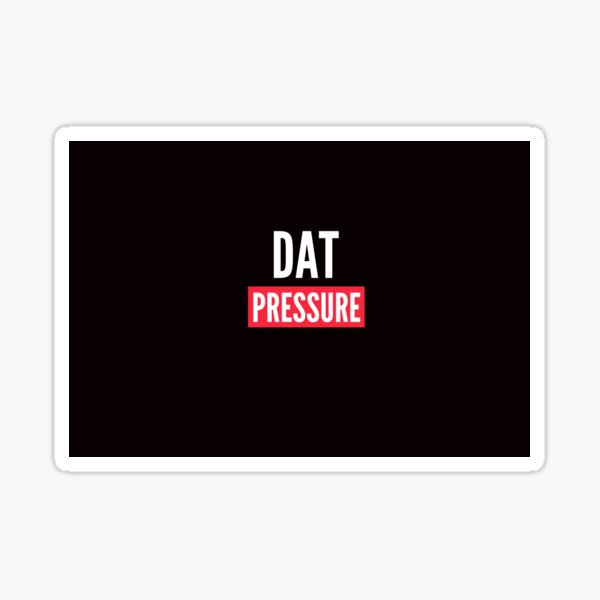 "PRESSURE Merch line" Sticker by freshofftheboat | Redbubble
