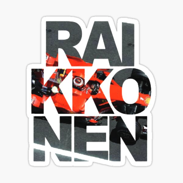 Kimi Raikkonen Cross Seven Stickers | Redbubble