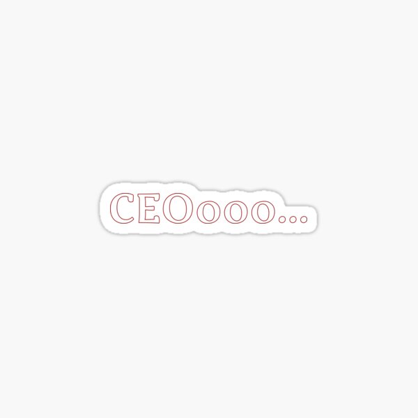 "CEO" Sticker for Sale by udit13101995 | Redbubble