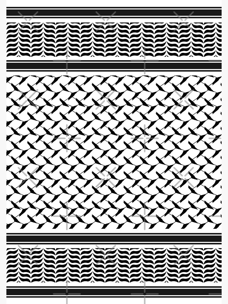 "Palestinian keffiyeh | Palestine map Pattern" Journal for Sale by ...